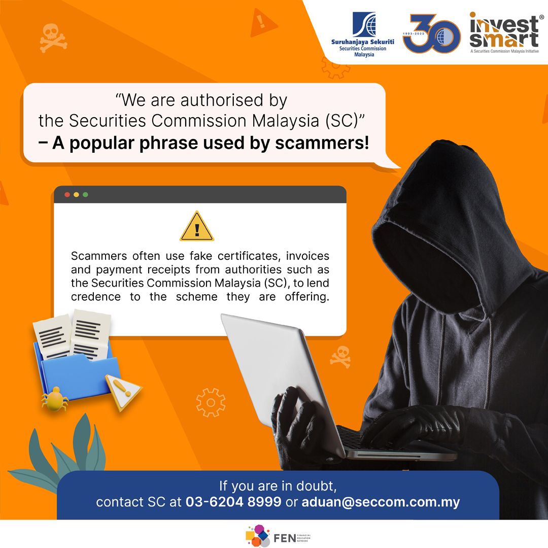 Beware of Scams - INVESTOR EMPOWERMENT | Securities Commission Malaysia